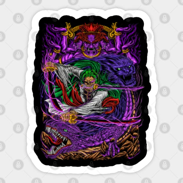 Roronoa Zoro One Piece Roronoa Zoro Sticker Teepublic